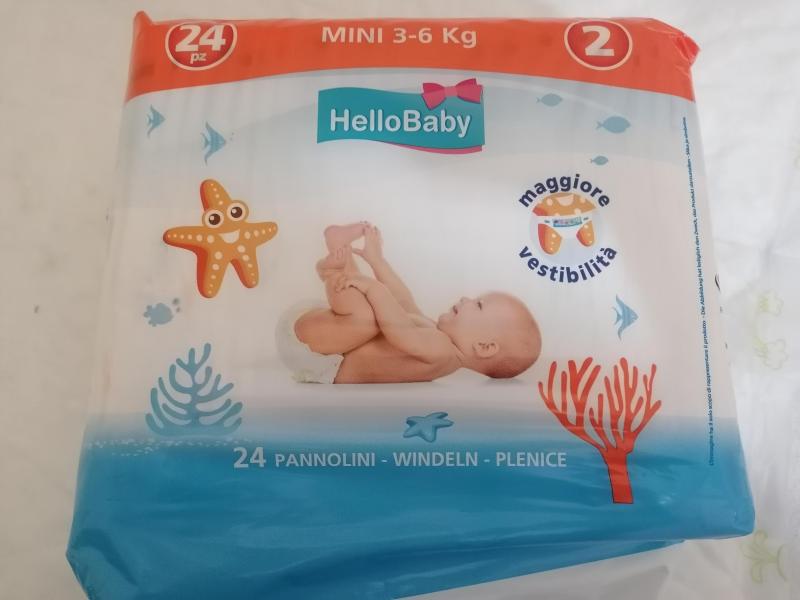 Pannolini Hello Baby taglia Midi 4-9kg Eurospin : Recensioni